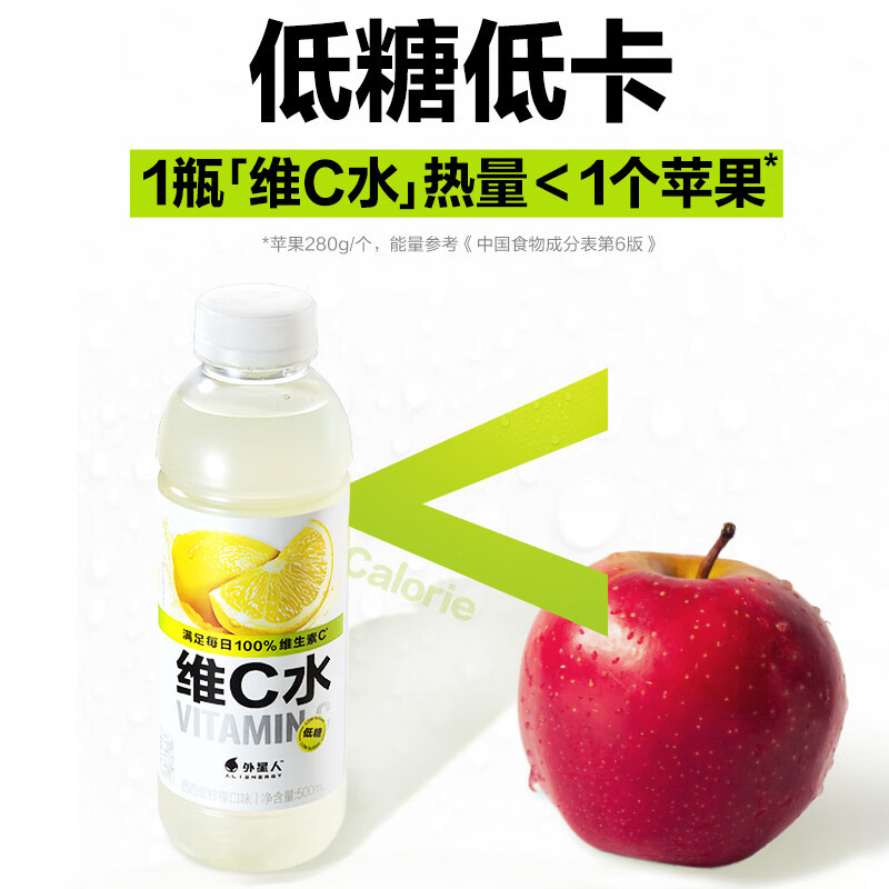 外星人维C水车厘子蔓越莓味柠檬味低糖VC果汁500mL*15瓶/箱-阿里巴巴
