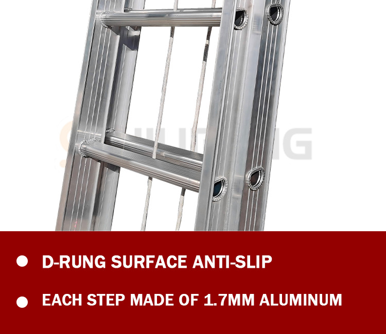 Aluminum ladder extension ladder extendable ladder 7.2m-12m-阿里巴巴