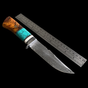 New hand forged Damascus steel sharp, high hardness straight-阿里巴巴