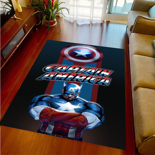 Captain America 3D Anime Large Area Rugs Carpets Home-阿里巴巴