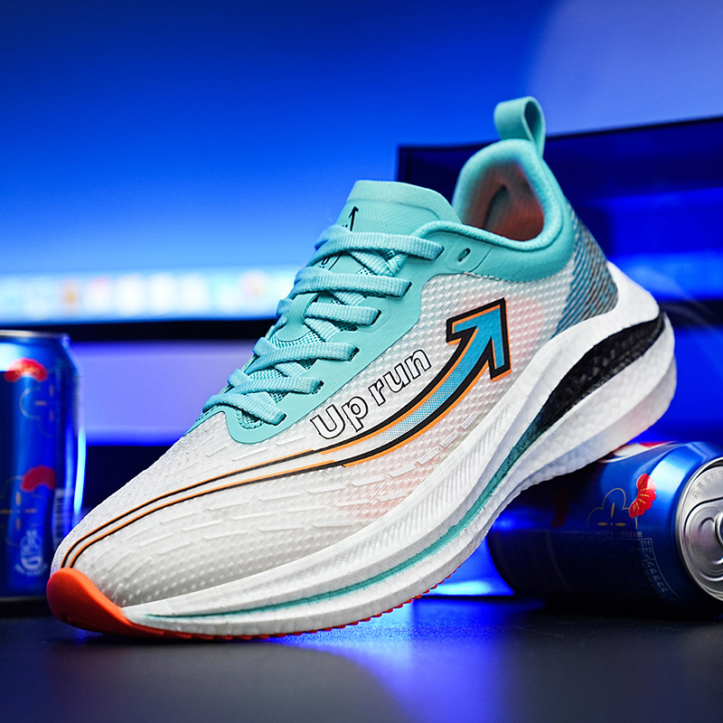 Uprun6.0男女情侣款超轻减震跑鞋爆米花碳板男鞋入门运动跑鞋-阿里巴巴