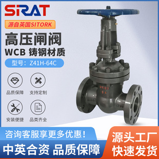 SIRAT斯锐特 Z41H-64C锅炉高温蒸汽导热油化工铸钢法兰高压闸阀-阿里巴巴