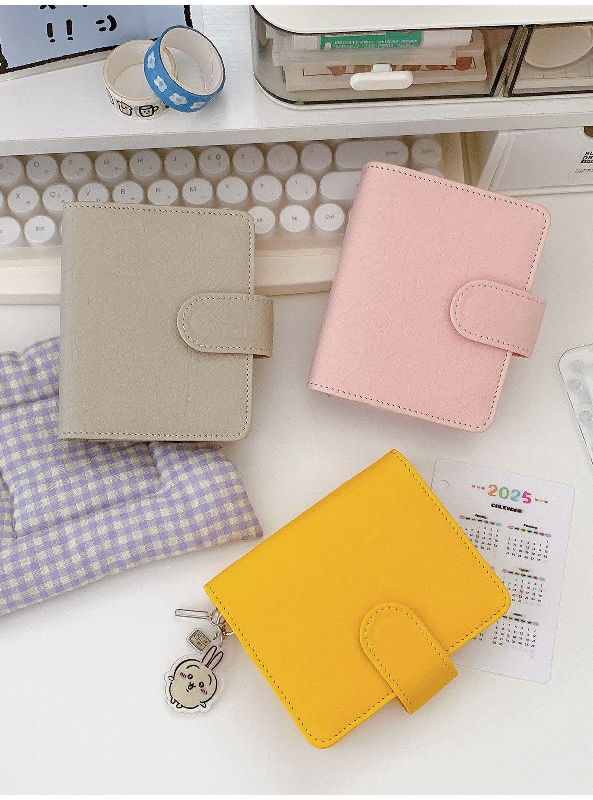 M5a7手揉质感PU手账本活页本便携本子外壳5孔按扣本收纳本相册-阿里巴巴