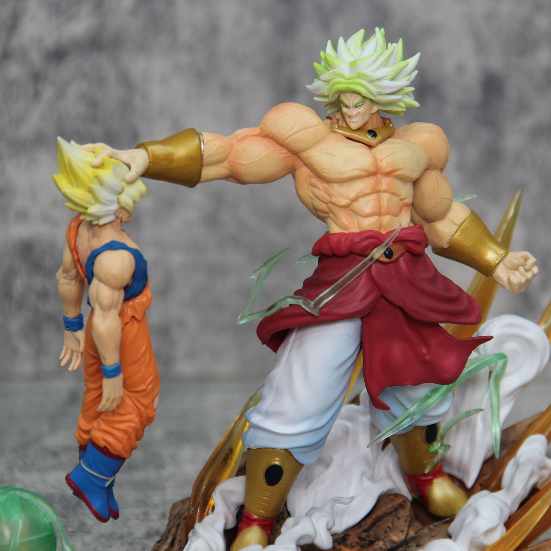 Dragon Ball Raging Broly Sun Wukong muscle hand-made anime model ornaments