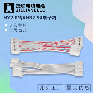 HY2.0转XHB2.54端子线电脑显示屏连接线红白排线单头双头端子线-阿里巴巴