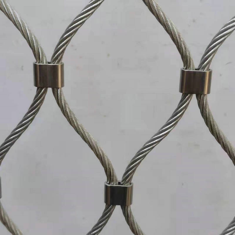 不锈钢绳网楼梯钢丝绳防护防坠网 动物园围网波形防撞护栏板批发-阿里巴巴