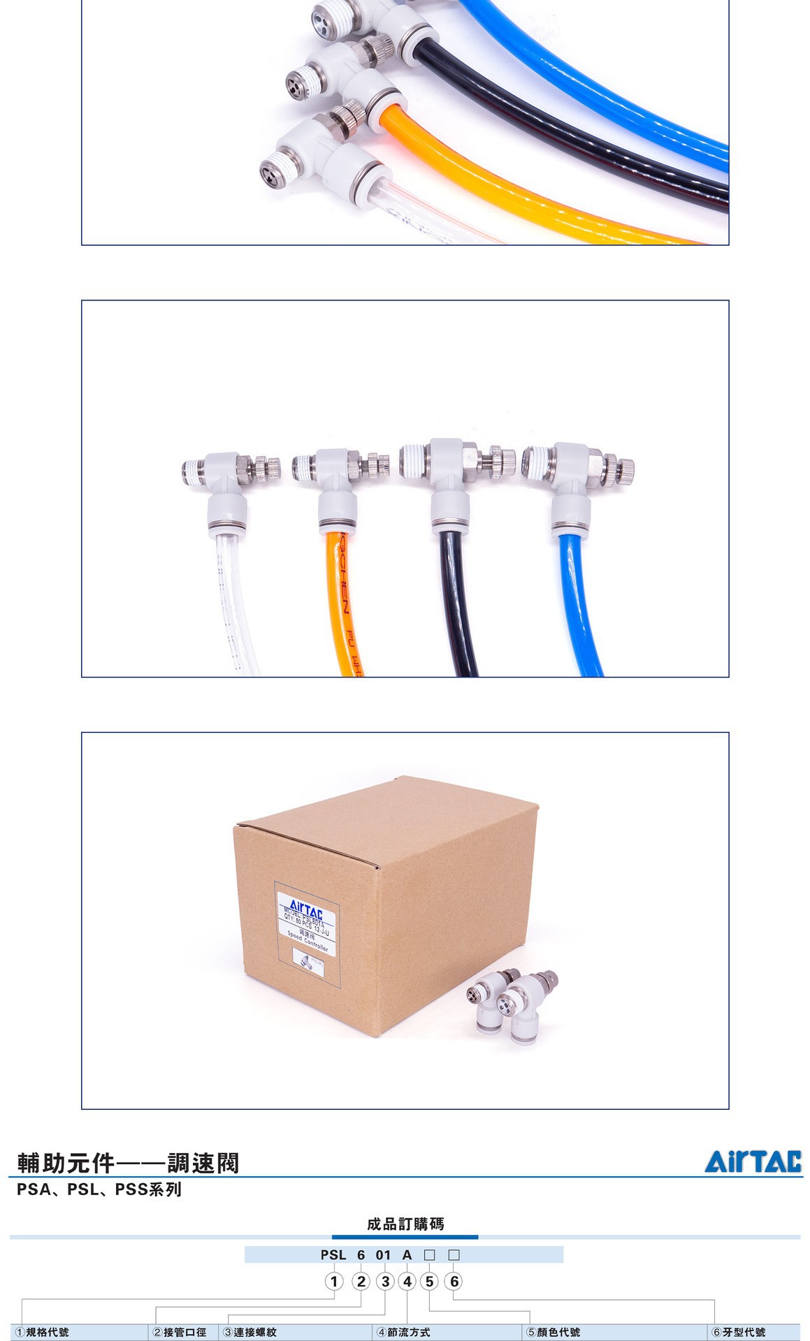 原装亚德客调速阀节流阀PSL6M5A PSL601A PSL602A PSL603A AirTAC-阿里巴巴