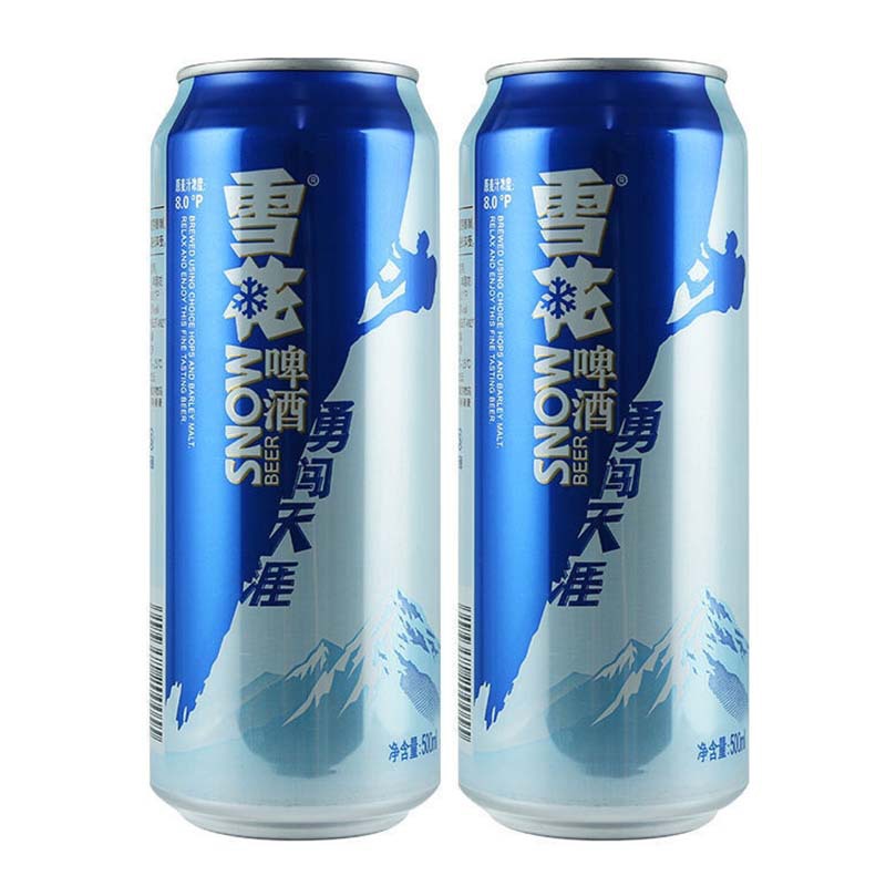 雪花听啤勇闯天涯麦汁8度鲜黄啤酒整箱罐装500mlX12听易拉罐-阿里巴巴
