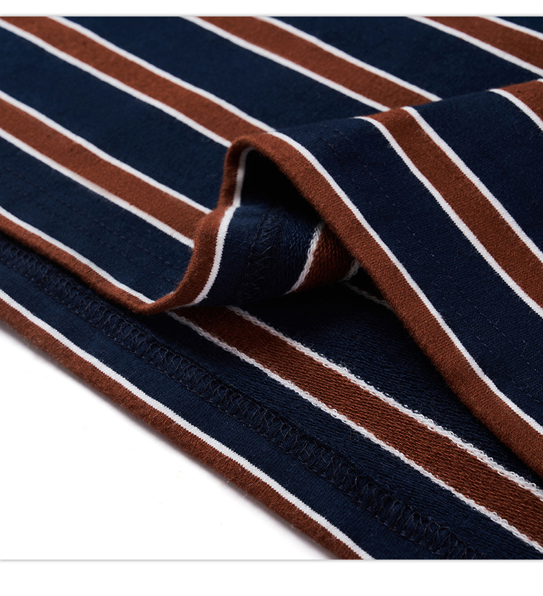 RFSD男装|重磅260G复古洗水条纹圆领短袖美式街头宽松潮牌T恤男-阿里巴巴