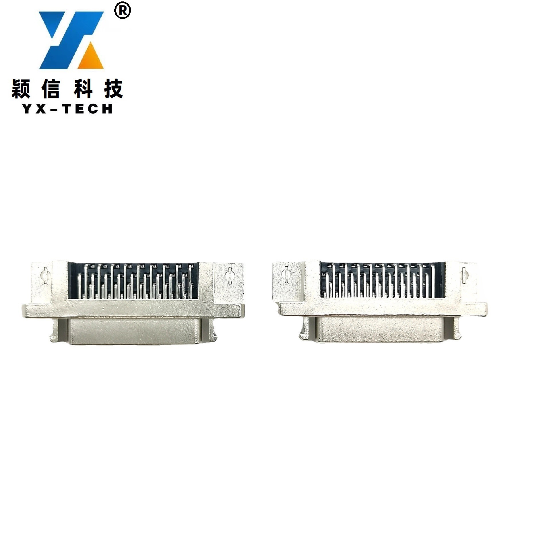 【DB-36P/SCSI-36P四排母座】90°弯针插板镀金高密度工业级RoHS-阿里巴巴