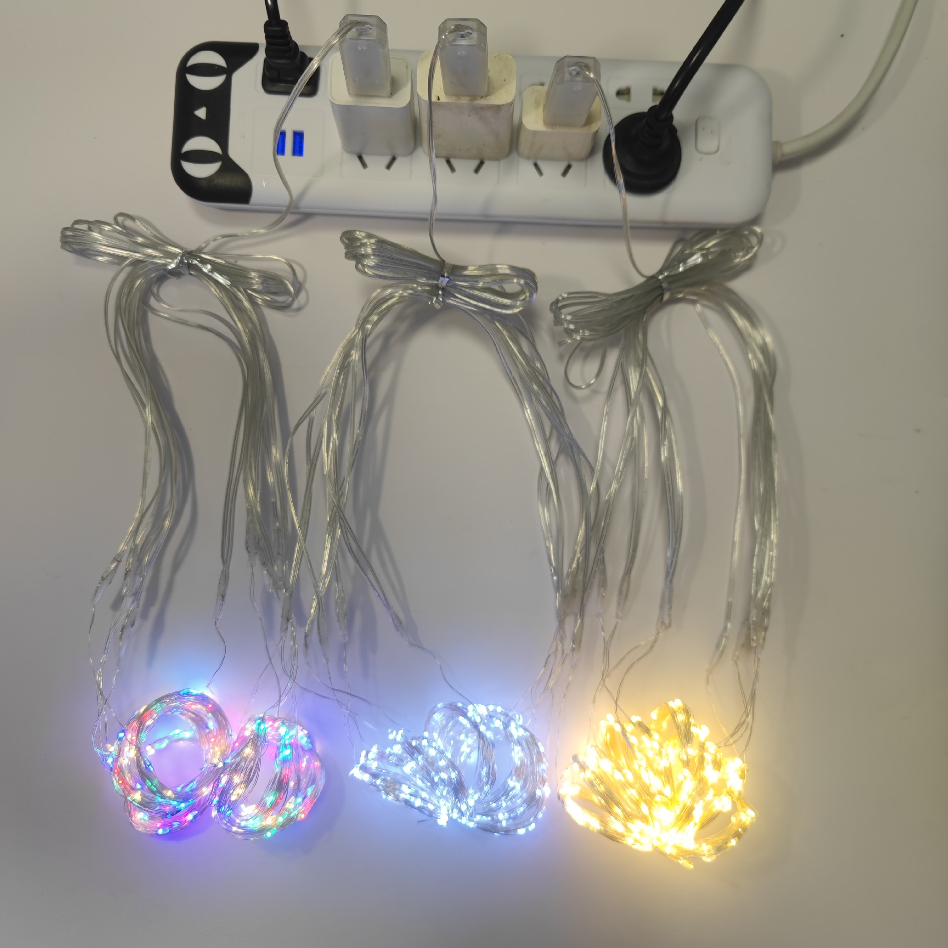 亚马逊LED3*3米铜线灯窗帘灯串冰条灯太阳能窗帘灯USB电池盒遥控-阿里巴巴