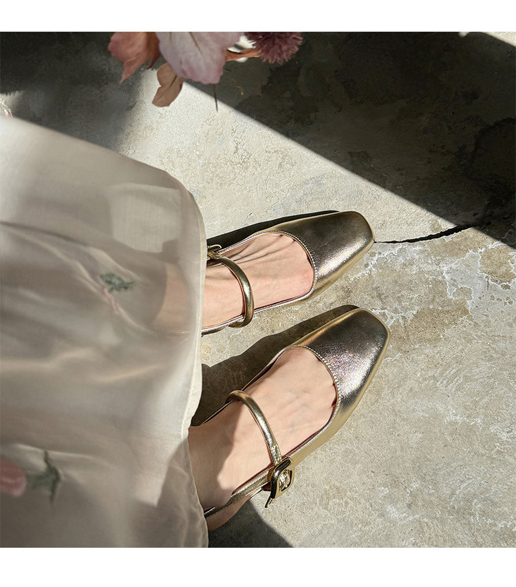 CHIKO Fallon Square Toe Block Heels Slingback Shoes