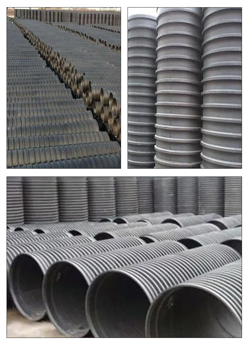 FRPP异形肋模压排水管DN600市政工程加筋管聚丙烯排污管耐腐蚀-阿里巴巴