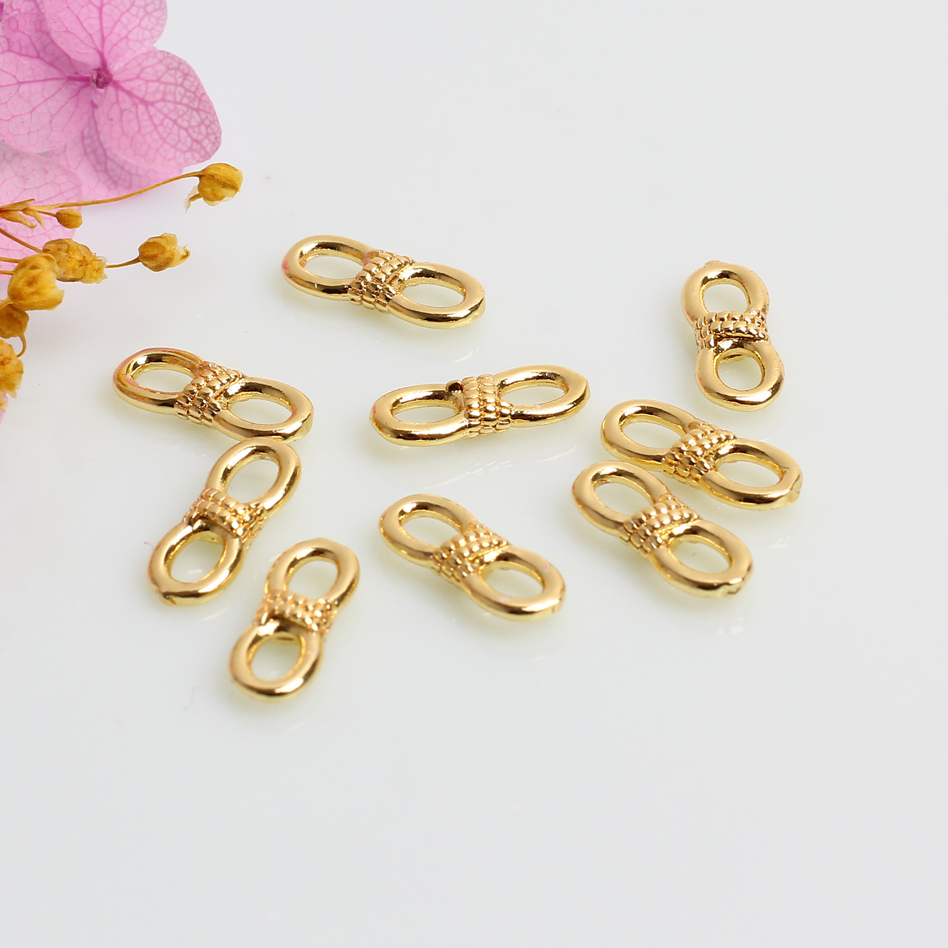 14k包金保色8字钩扣OT扣 diy手工饰品配件 IQ项链手链收尾连接扣-阿里巴巴