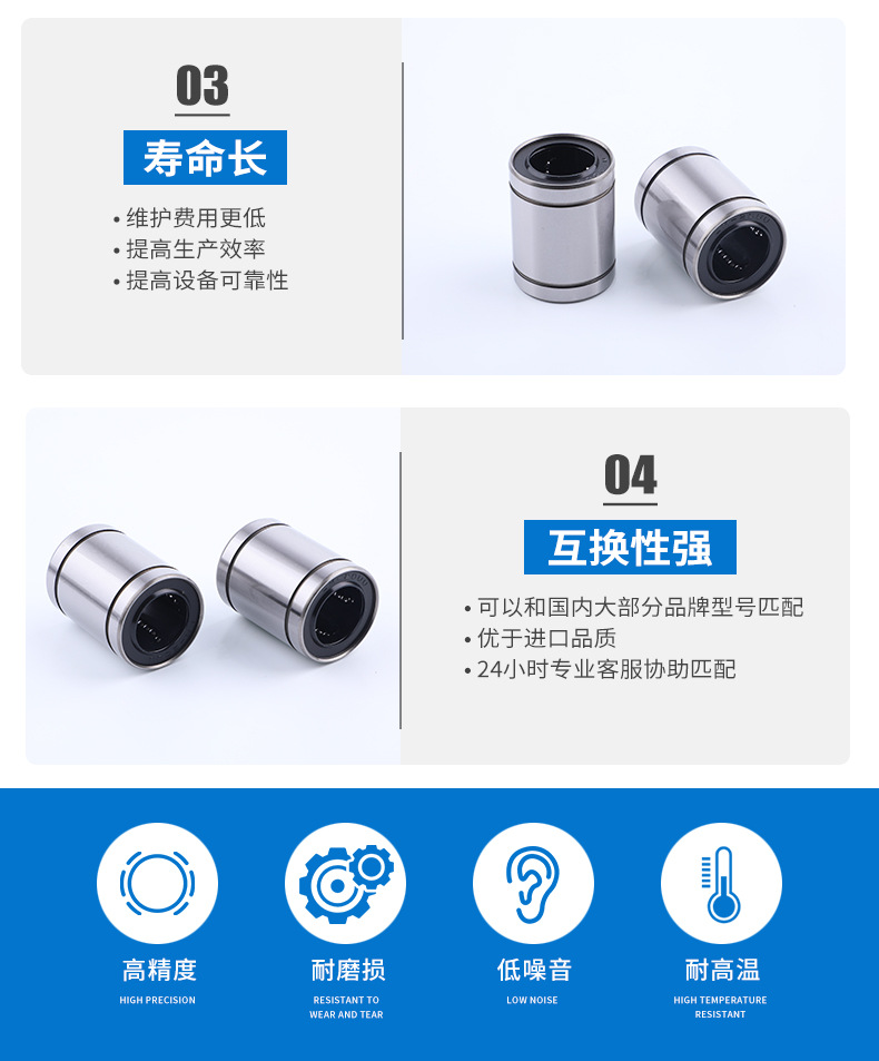 丽水杰锐工厂店大量现货 直线轴承 轴承钢材质大小齐全直线轴承-阿里巴巴