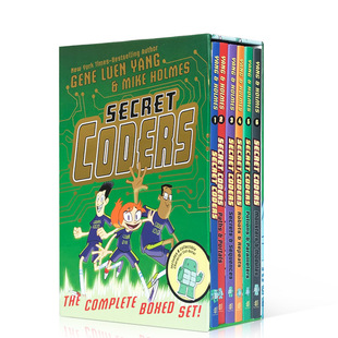 秘密编程者1-6册全套 漫画英文原版 Secret Coders 小学科学计算-阿里巴巴