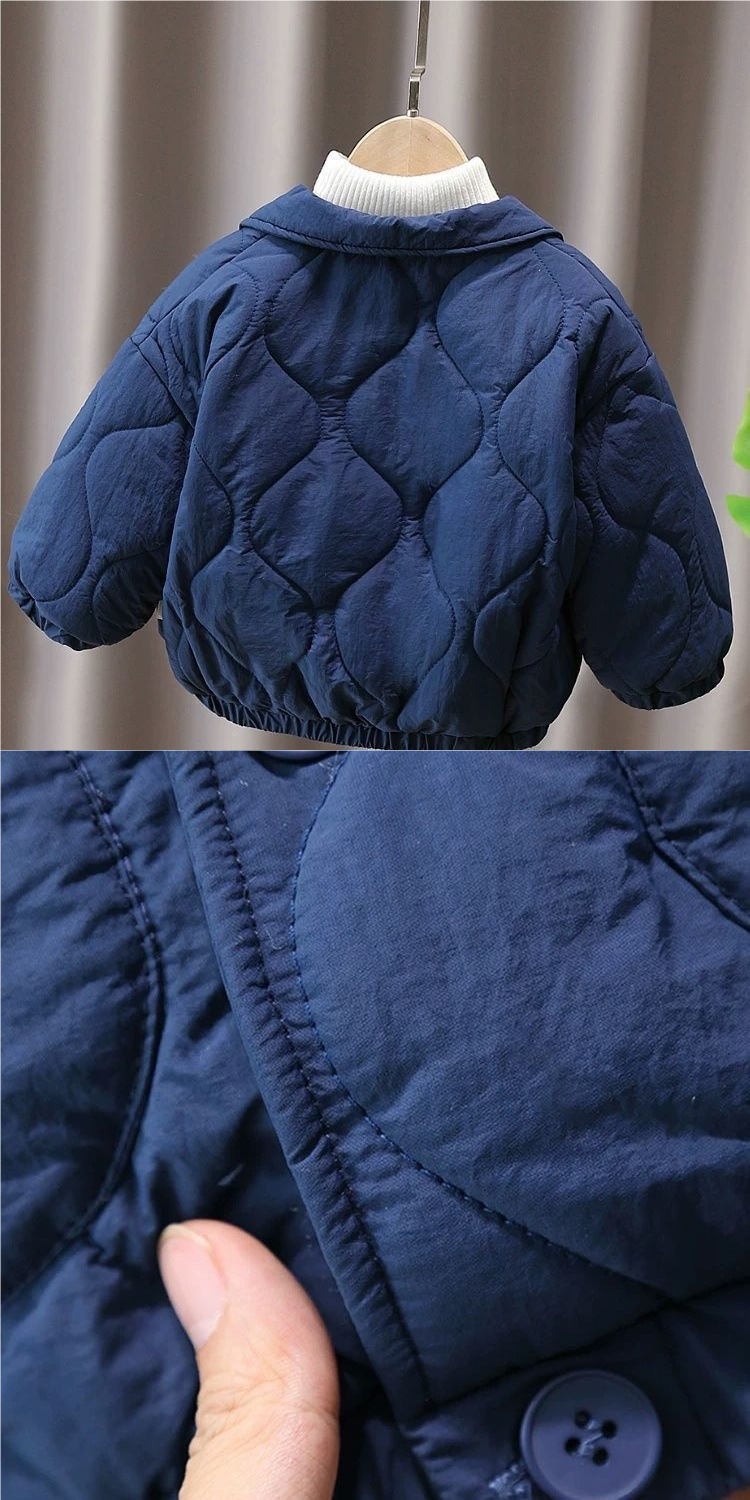 儿童字母加厚外套男童新款秋冬宝宝棉衣夹克小童夹棉保暖棒球棉服-阿里巴巴