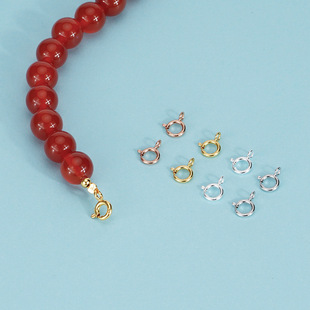 蒂烨S925纯银弹簧扣QQ扣DIY手链项链扣收尾扣饰品配件材料批发价-阿里巴巴