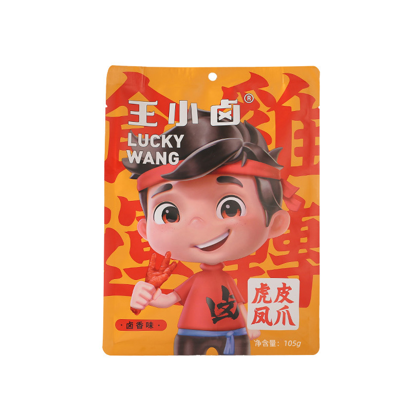 王小卤虎皮凤爪105g椒麻香辣卤香鸡爪网红休闲零食批发一件代发-阿里巴巴