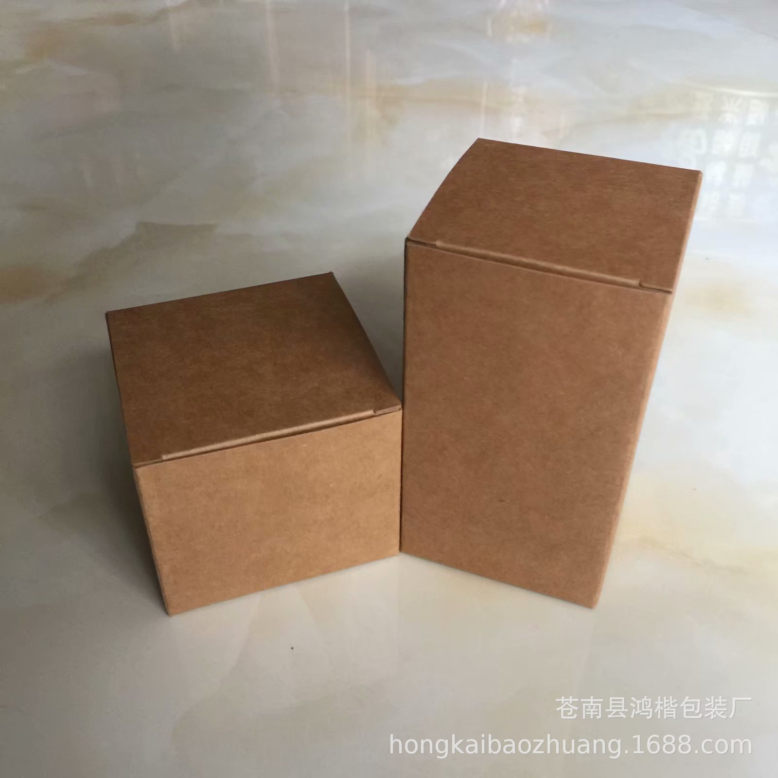 棕色牛皮纸盒 工艺品包装盒 现货通用牛皮纸盒 香薰蜡烛包装盒-阿里巴巴