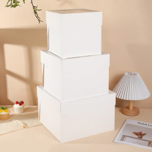 跨境亚马逊新款蛋糕盒西点盒面包盒生日蛋糕盒烘焙甜品蛋糕包装盒-阿里巴巴