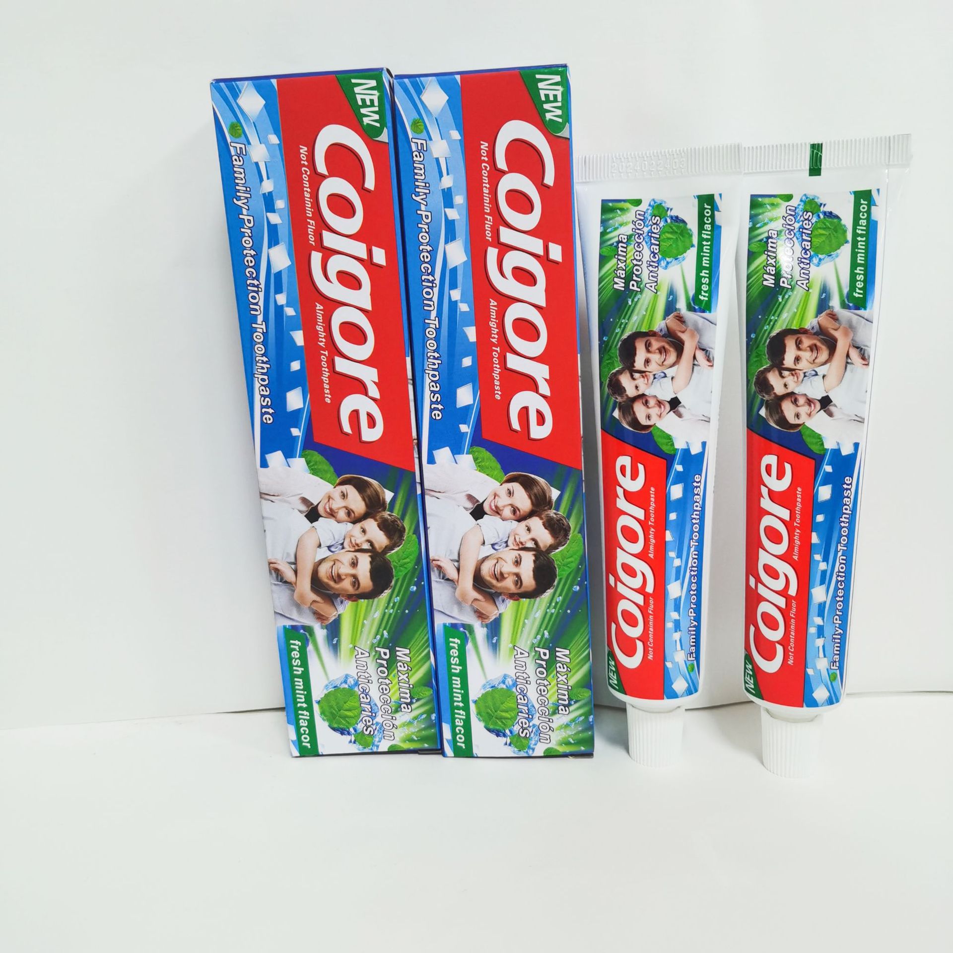 英文版coigore外贸出口100g薄荷去口气成人口腔护理牙膏批发美白-阿里巴巴