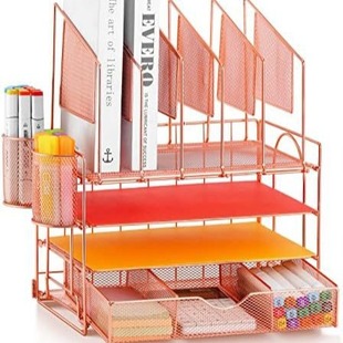 工厂定制跨境办公室多层桌面金属文件架档案资料抽屉式收纳文件框-阿里巴巴