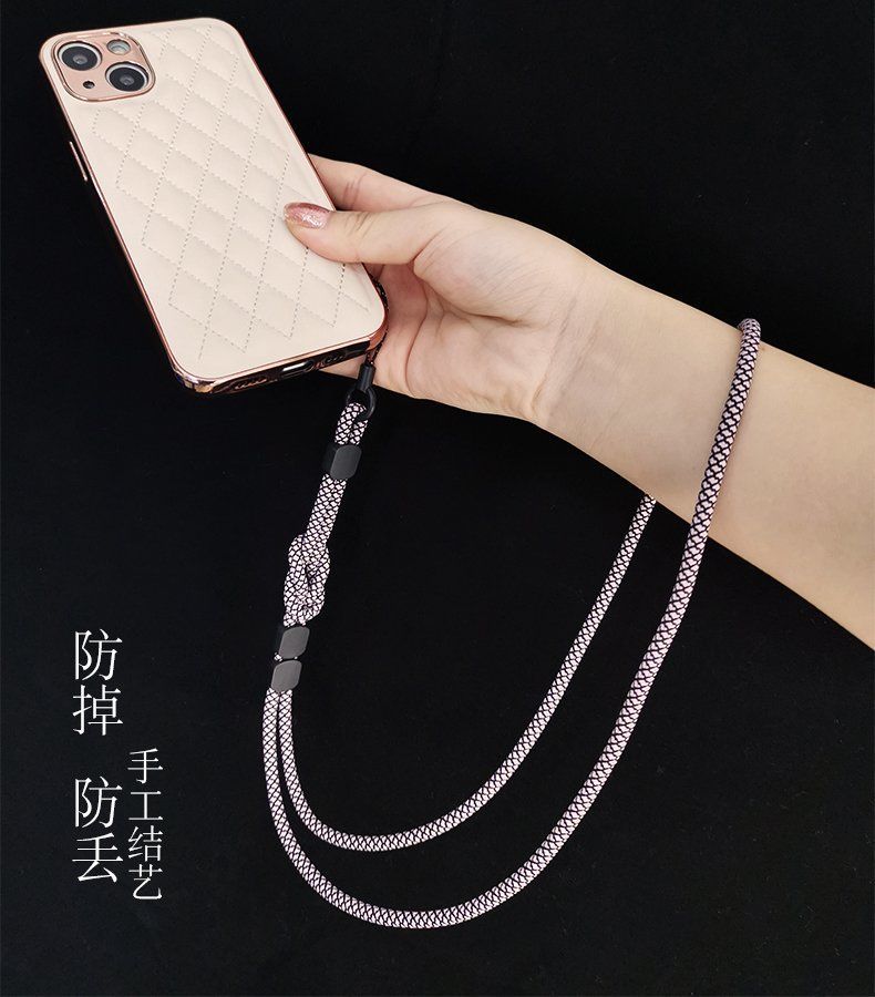 手机挂绳长款挂脖绳简约两用可拆卸调节挂链手工编织结实手机壳-阿里巴巴