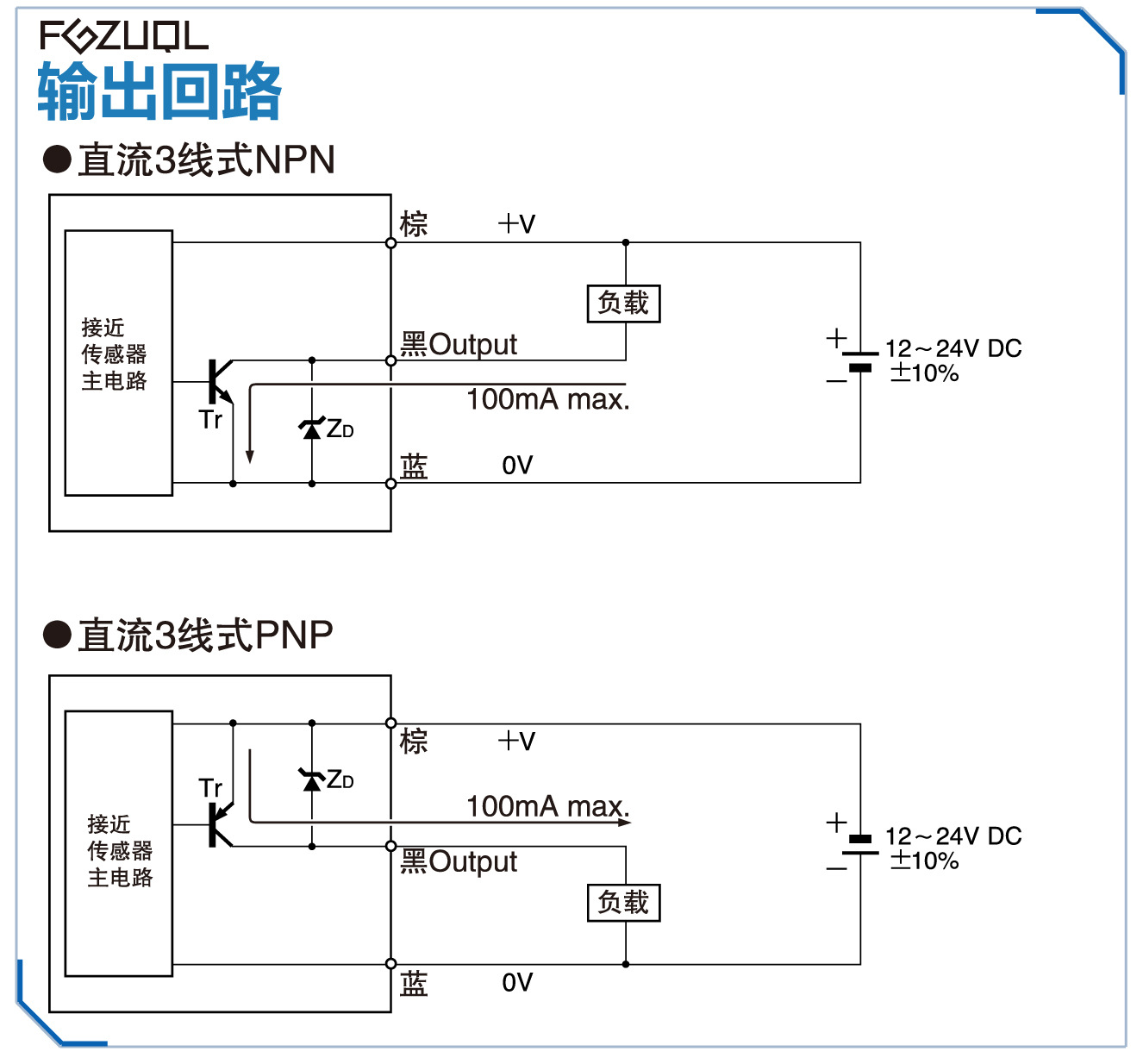 三线npn传感器接线图,pnp传感器接线图,三线传感器接线图_大山谷图库