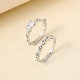 健杰 wish欧美跨境S925银白色锆石戒指 时尚精美的女性节日戒指-阿里巴巴