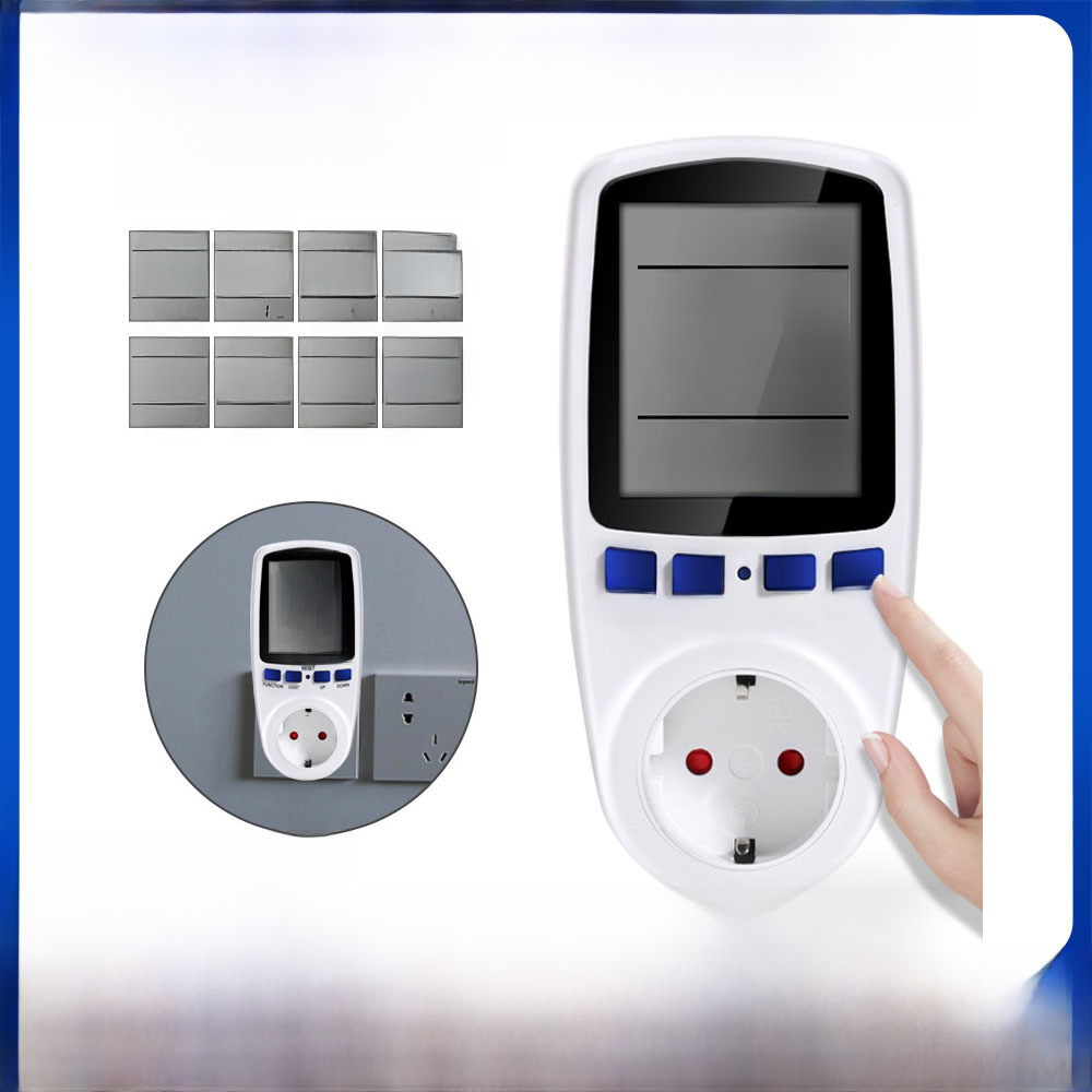European gauge power metering socket measuring instrument power monitor ...