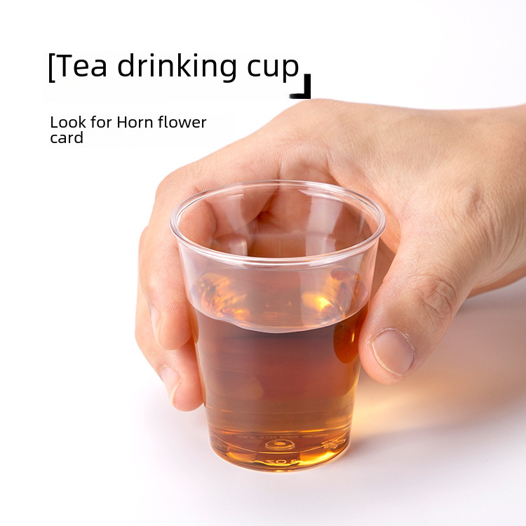 Trumpet flower 100ml disposable cup PS hard plastic Aviation Cup try ...