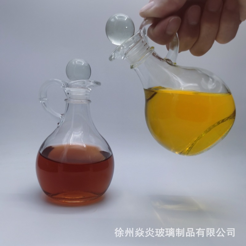 玻璃油壶欧式复古把手油瓶 350ml油壶外贸调料瓶橄榄油壶酱油醋瓶-阿里巴巴
