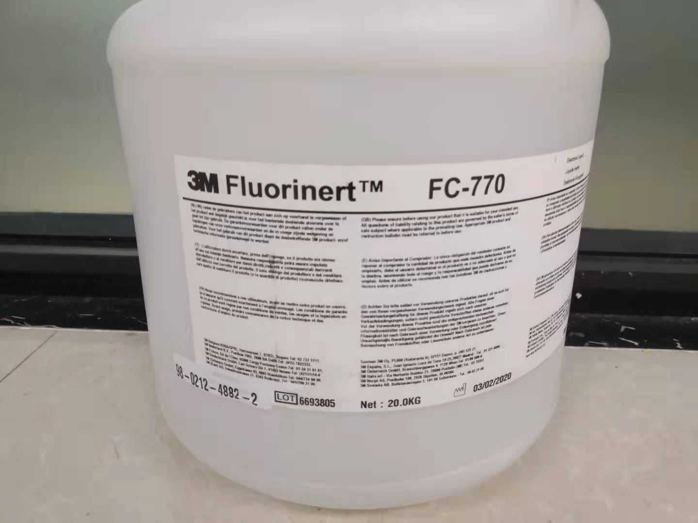 美国 3M FC-770 电子氟化液测漏液冷却液氟油工业消耗品-阿里巴巴