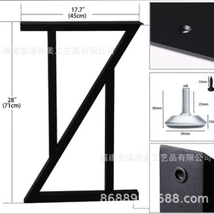 铁艺餐桌书桌铁支架 创意金属桌脚五金配件家具腿-阿里巴巴