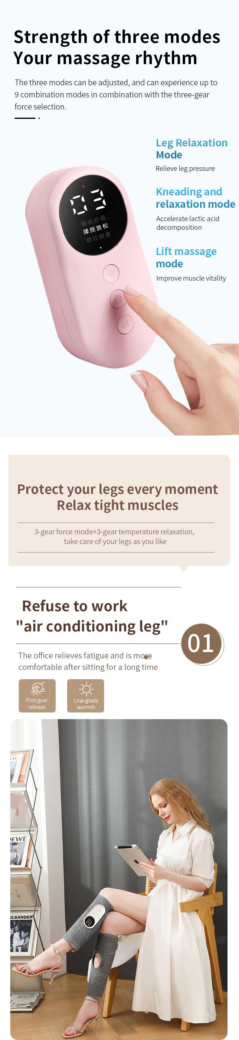 Blood Circulation Soothing Calf Massager for Relaxed Legs-阿里巴巴