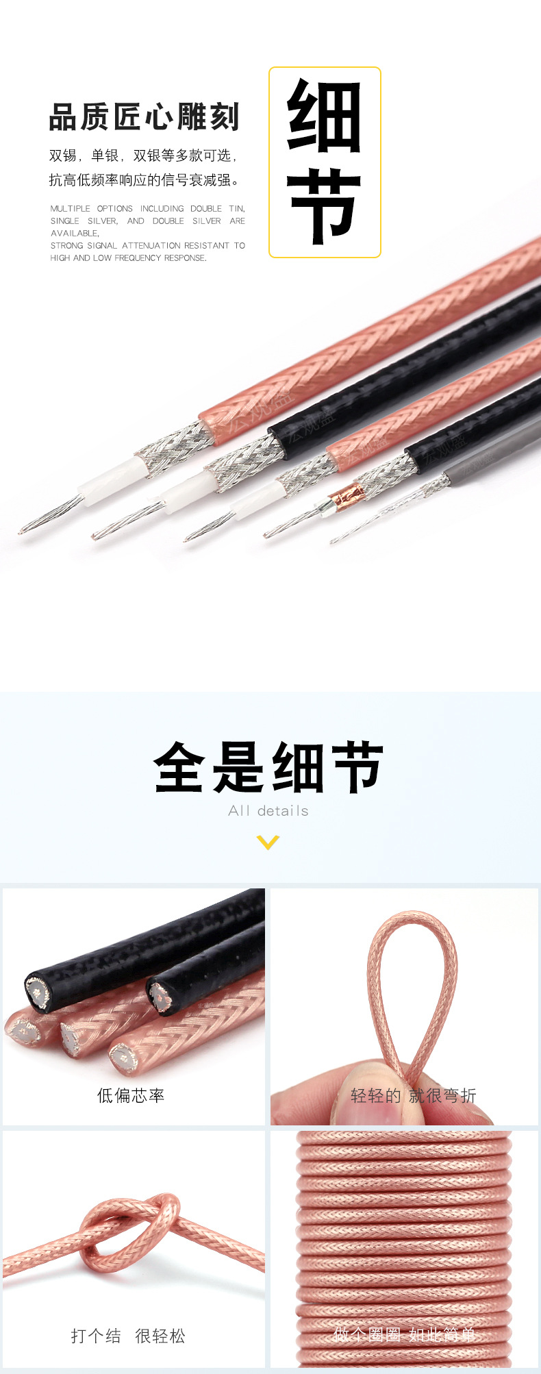 宏观盛批发低损射频线RG316 RG178 RF1.13镀银线高温50欧姆同轴线-阿里巴巴