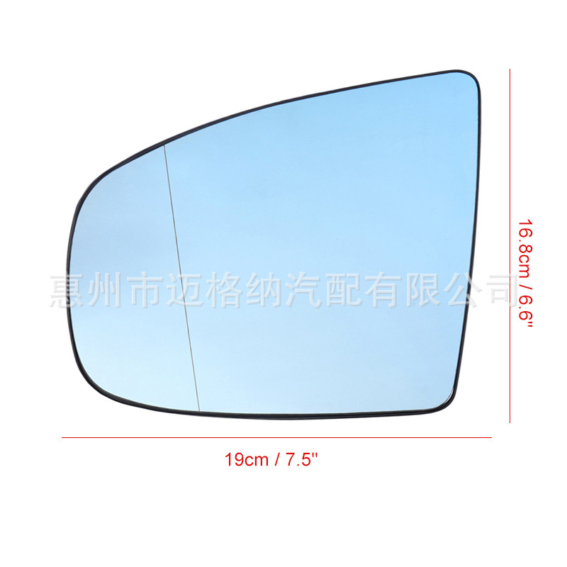 适用于08-14宝马 X5 X6 E70 E71 E72 倒车镜片后视镜片反光镜片-阿里巴巴