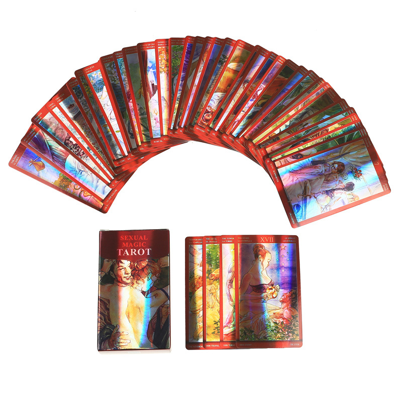 跨境 英文版桌游牌游戏卡片 Magic Sex Tarot Cards 性之魔幻塔罗 阿里巴巴