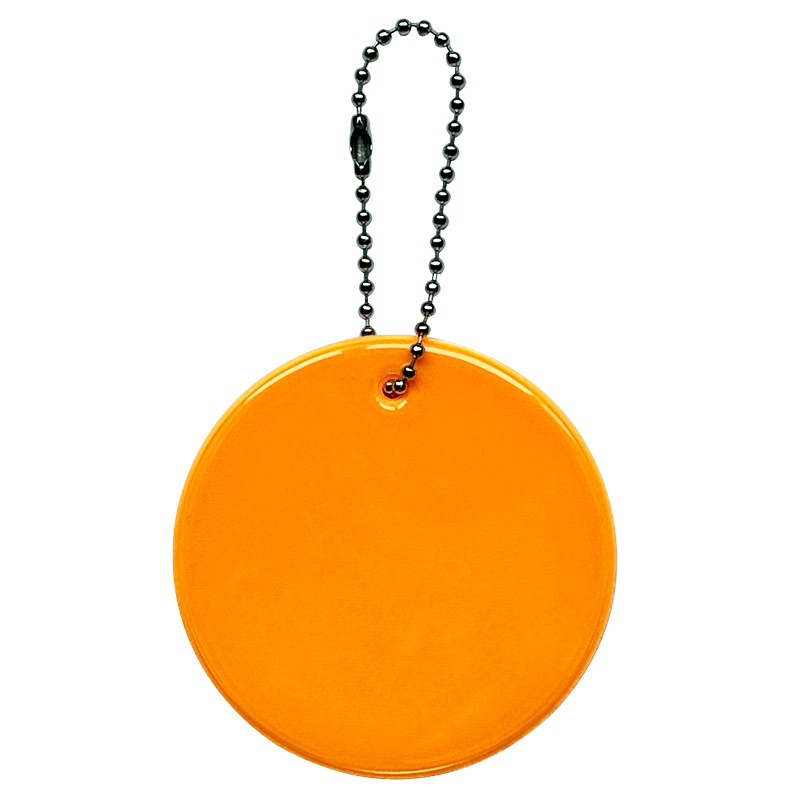 圆形反光挂件背包钥匙扣双面反光包挂件反光吊坠夜间警示反光片-阿里巴巴