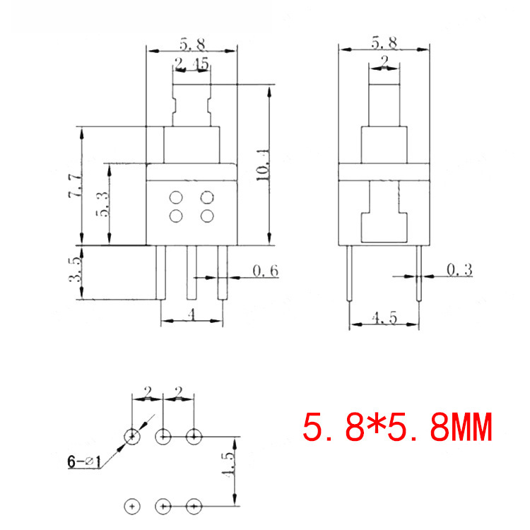 复位按键开关 5.8*5.8 7*7 8*8mm按钮开关8.5*8.5mm自锁/无锁开关-阿里巴巴