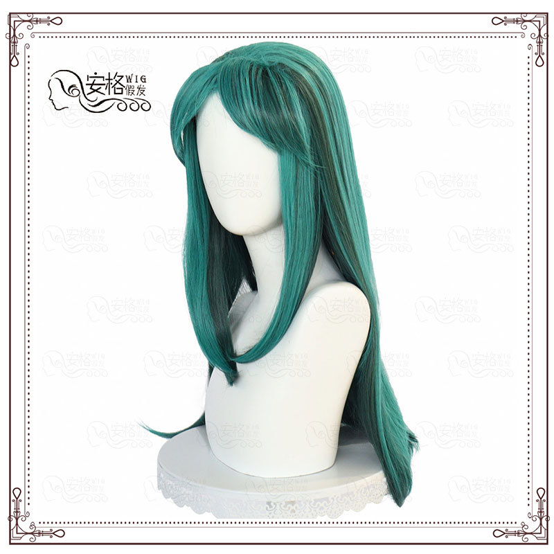 福星高照 拉姆 福星小子拉姆 Lum Lamu绿色长款cosplay假发-阿里巴巴