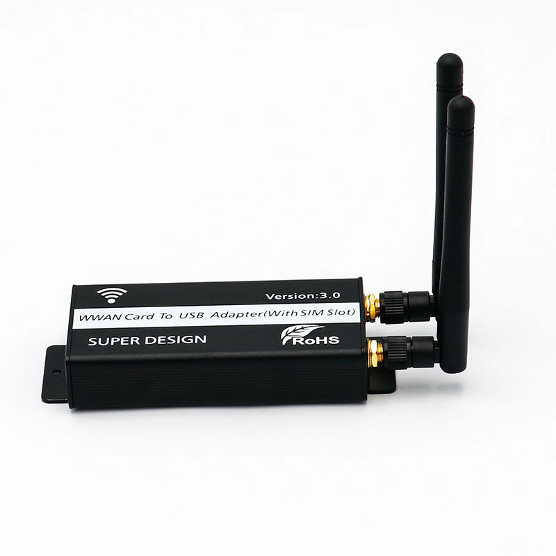 MiniPCIE转USB转接板SIM卡槽带外壳天线龙尚U8300C 4G模块开发板-阿里巴巴