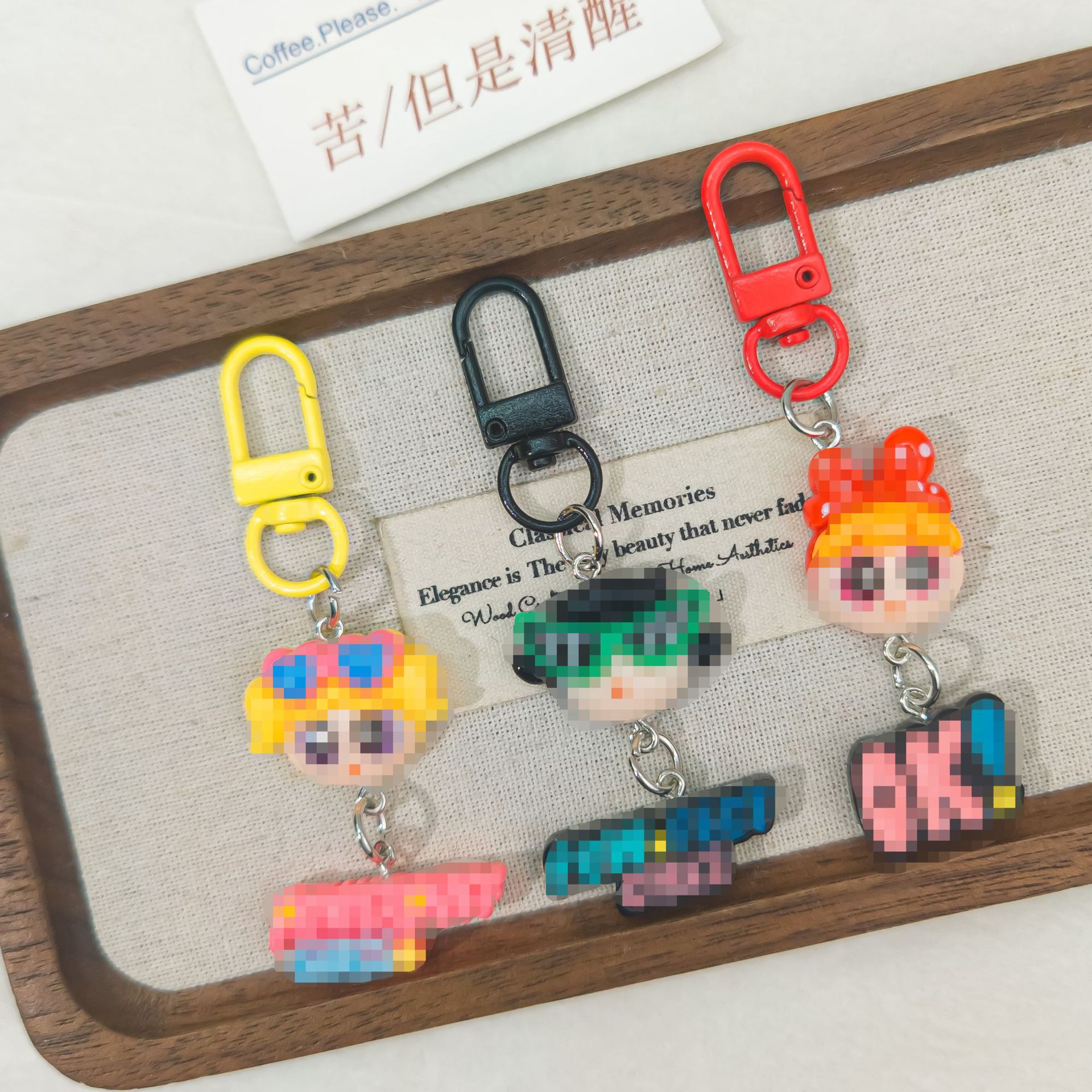 彩扣O09飞天小女警卡通挂件可爱炫酷ins少女心钥匙扣闺蜜个性书包-阿里巴巴