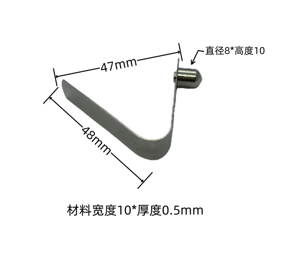 厂家直供直径8mm实心系类V型弹簧片不锈钢弹簧片卡扣U型弹簧片-阿里巴巴