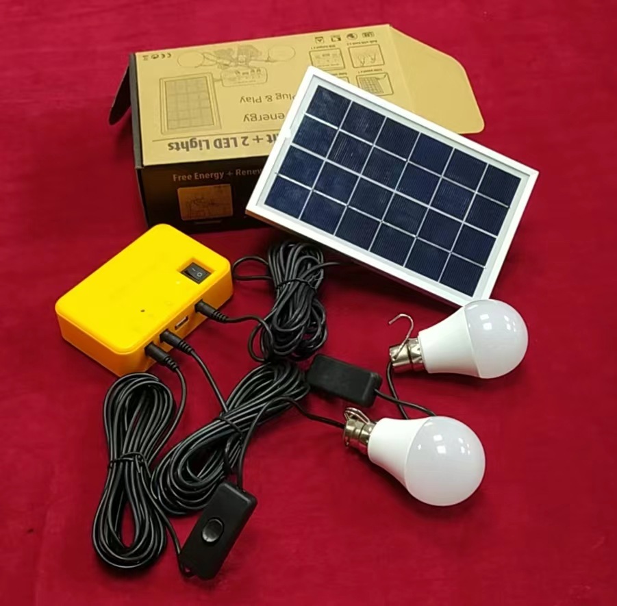 3W Mini Portable Home solar lighting kit 6Ah solar light kit-阿里巴巴
