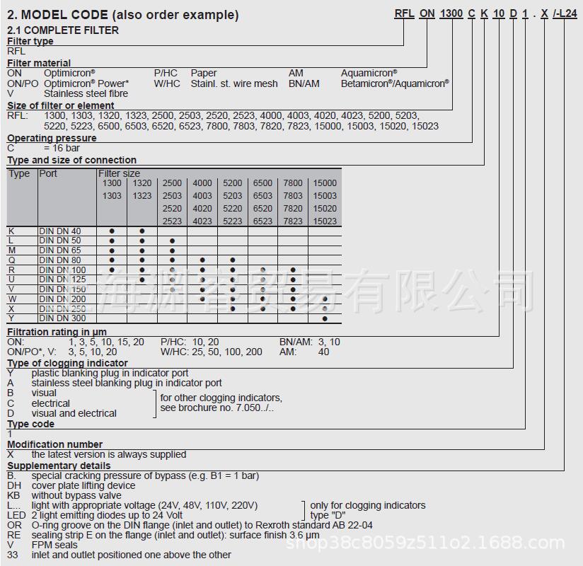 HYDAC贺德克RFL BN/HC 1300 C R 3 D 1.0 /L24过滤器RFLDSN331DAL-阿里巴巴