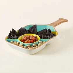亚马逊创意个性新款Pick racket snack tray 匹克球拍小吃托盘-阿里巴巴