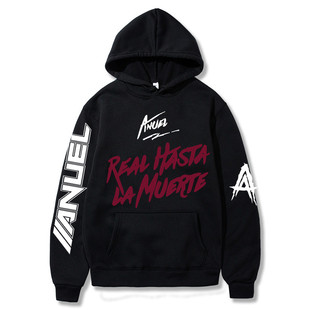 Anuel AA Printed Hoodies Sweatshirt Coat Real Hasta-阿里巴巴