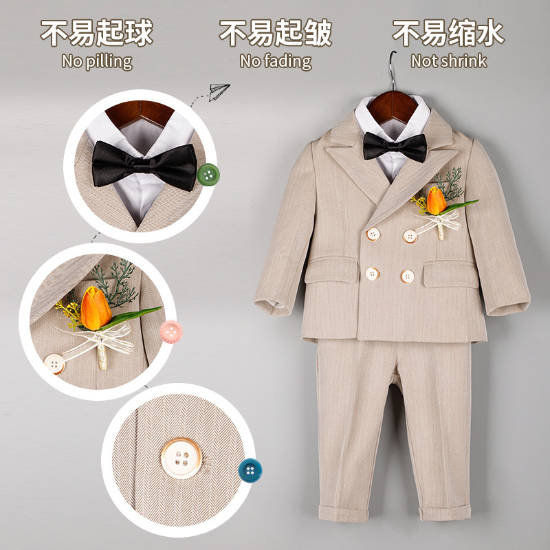 Boys' suit suit, baby's first birthday celebration dress, boys' Korean ...